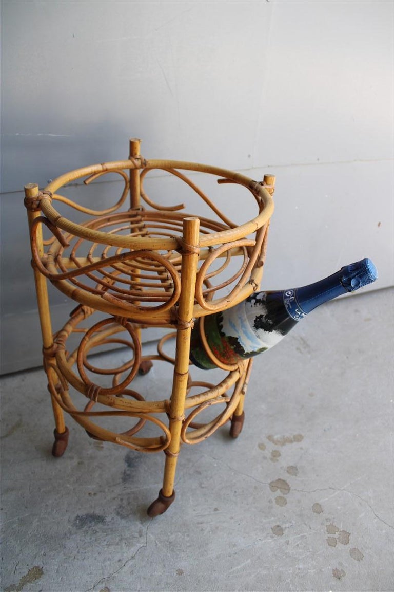 Portable Round POOL Bar in Solid Brass Midcentury Italian Design For ...