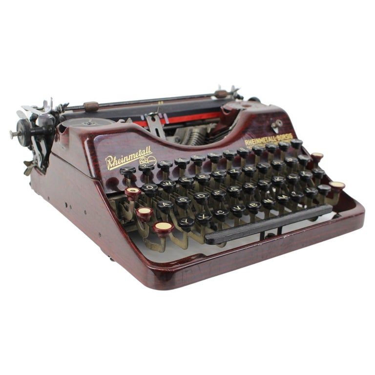 Portable Typewriter Rheinmetall / Borsig, Germany since 1931 For Sale ...