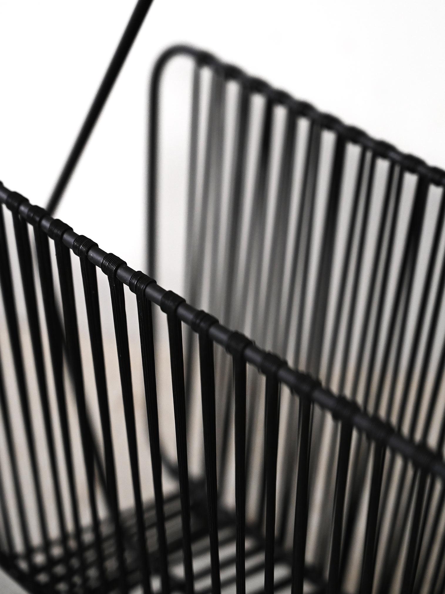 Vintage metal magazine rack For Sale at 1stDibs