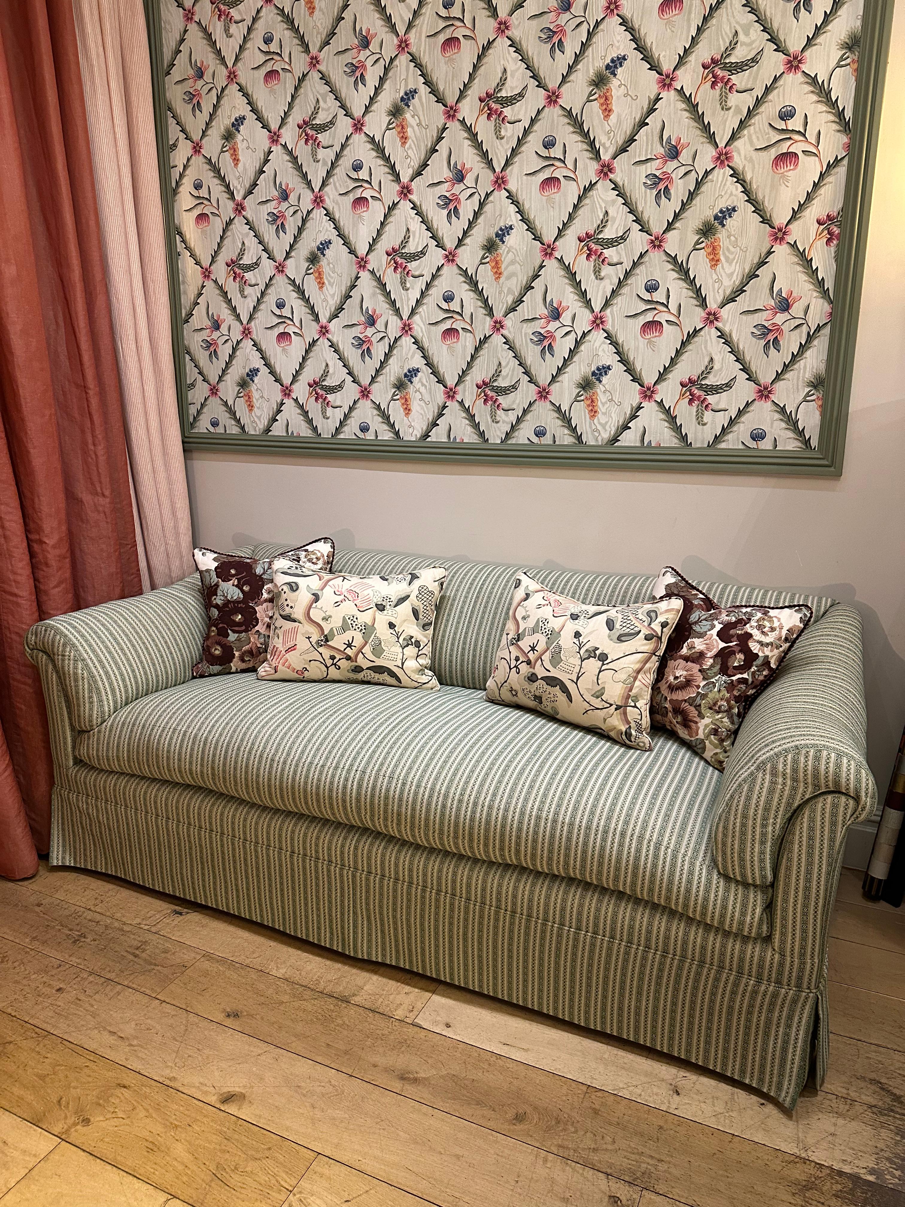 Portarlington Sofa in the Style of Howard and Sons, Upholstered in ...