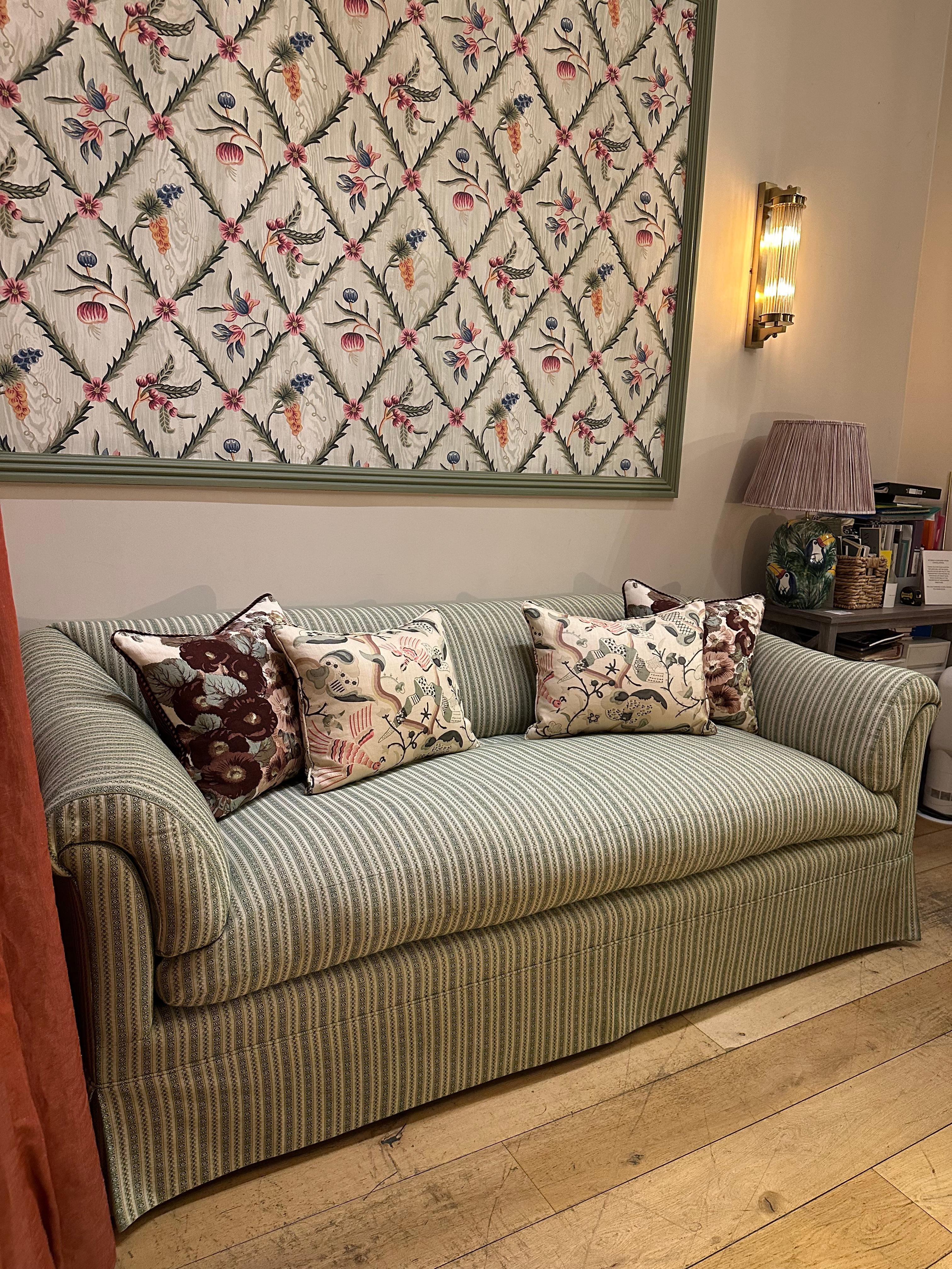 Portarlington Sofa in the Style of Howard and Sons, Upholstered in ...