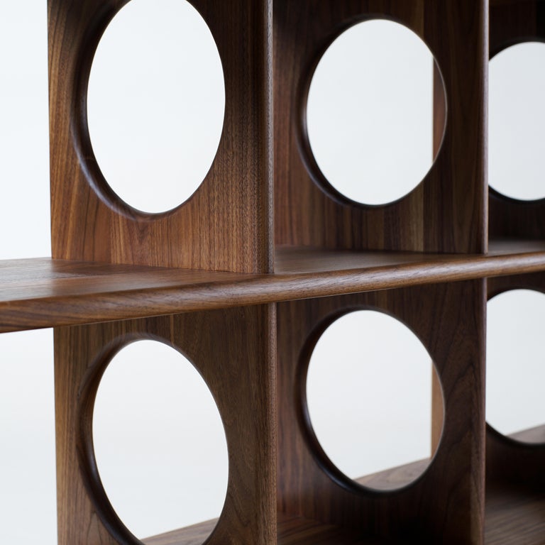 Porthole Shelving System, Handcrafted Modern Solid Wood Shelving System ...