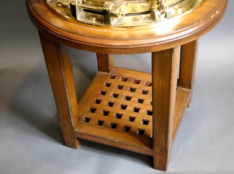 Brass Ships Porthole Table at 1stDibs