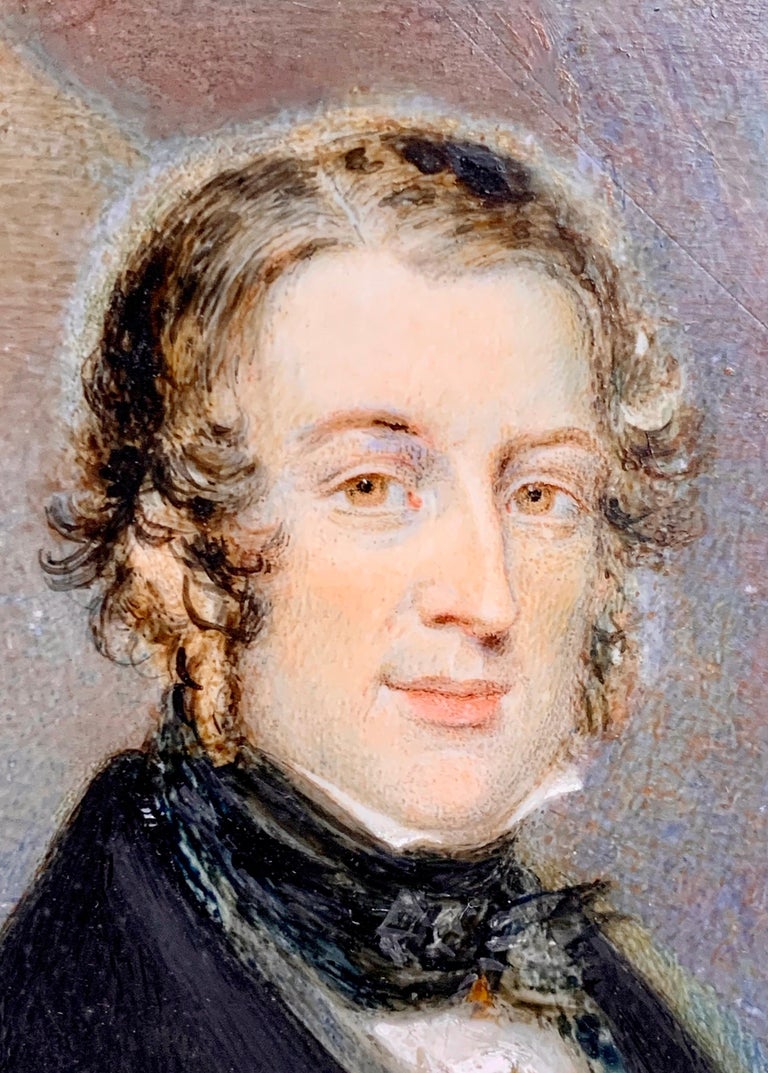 Portrait Miniatures of a Gentleman, Edward William Thomson 'British 1770-1847' For Sale at 1stDibs