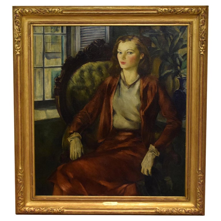 Portrait of a Lady by Leon Kroll For Sale at 1stDibs