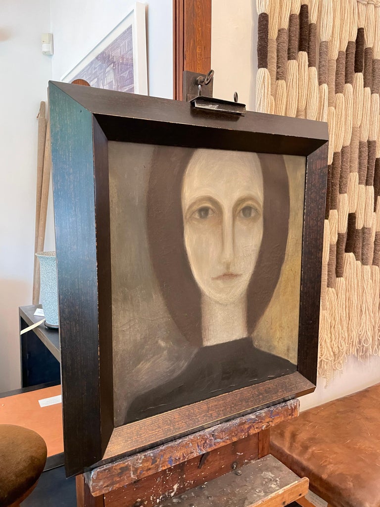 Portrait of a Lady Vintage Framed Oil Painting by Arden Scott at 1stDibs