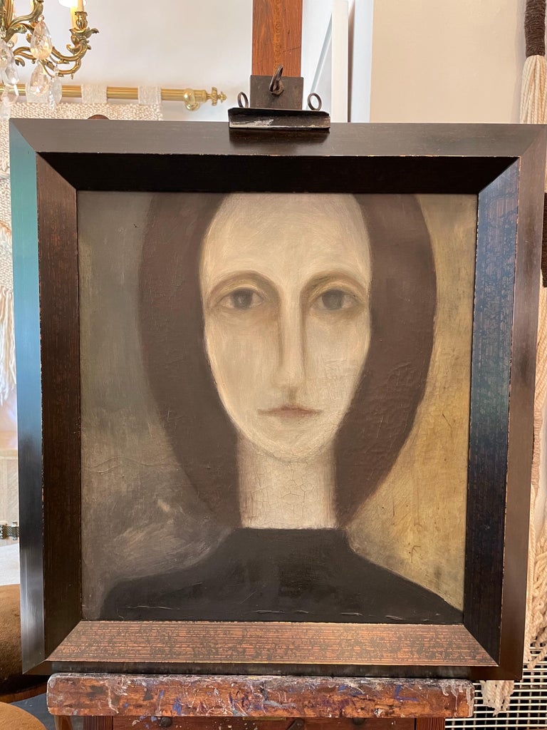 Portrait of a Lady Vintage Framed Oil Painting by Arden Scott at 1stDibs