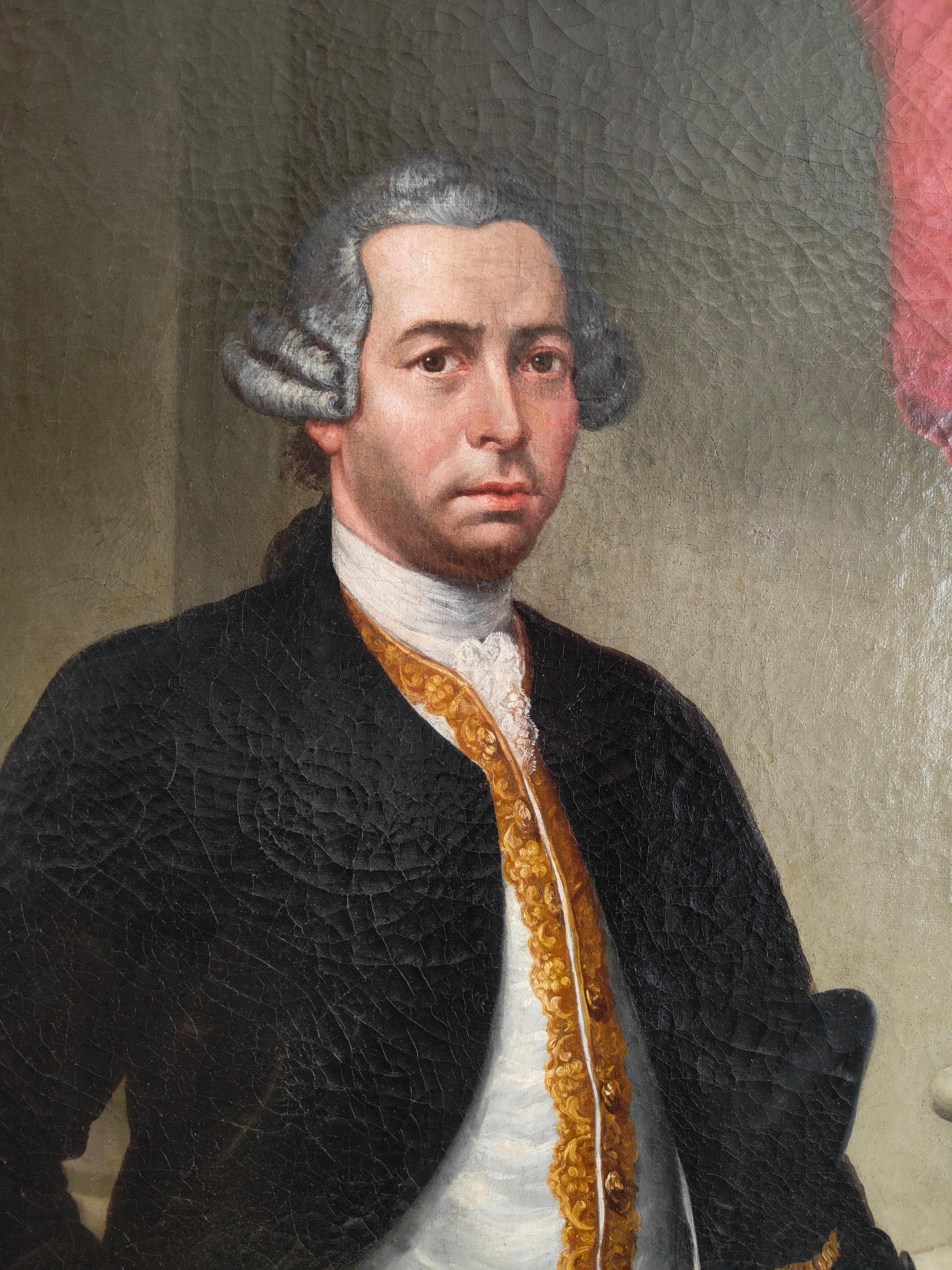 Portrait of a Nobleman, 18th Century For Sale at 1stDibs