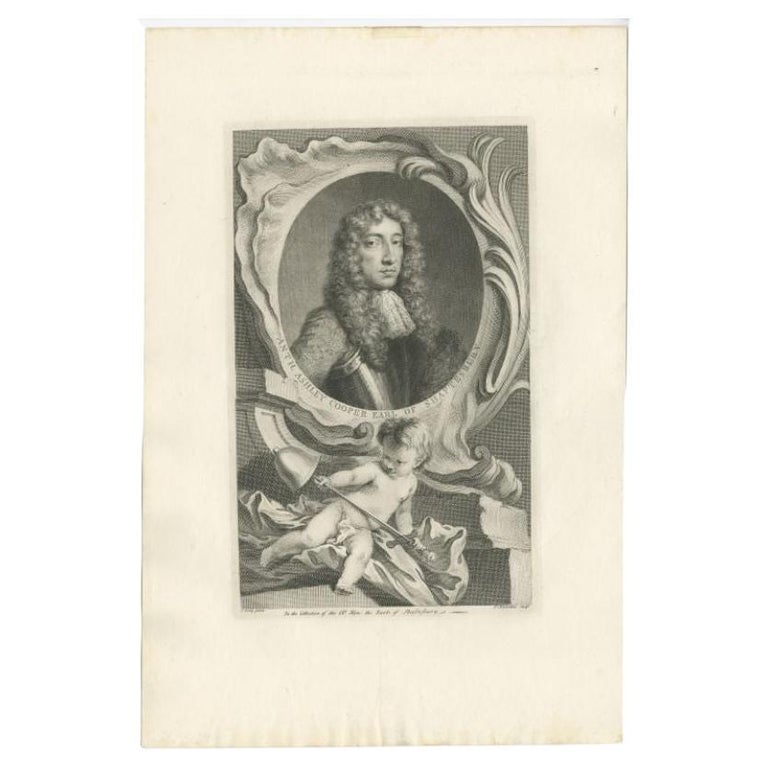 Portrait of Anthony Ashley Cooper, an English Politician, Philosopher ...