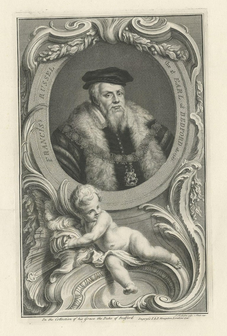 Portrait of Francis Russell, Earl of Bedford, English Nobleman and ...