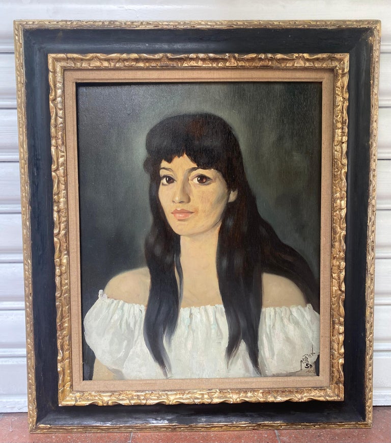 Portrait of Juliette Gréco, Pierre Piget, 1950 For Sale at 1stDibs