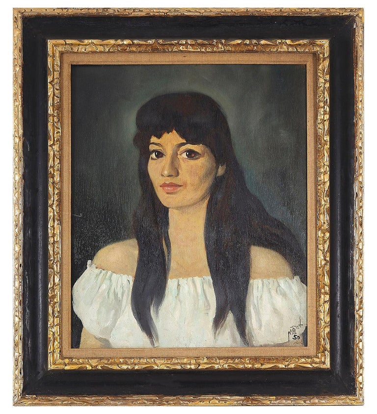 Portrait of Juliette Gréco, Pierre Piget, 1950 For Sale at 1stDibs