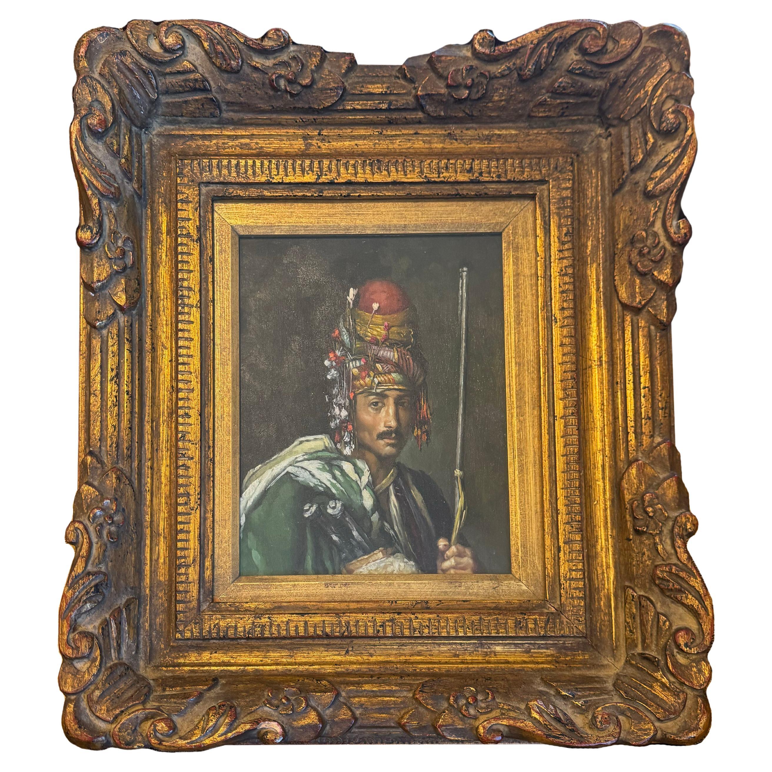 Important Mid-Century Original Painting of a Man by Hollywood Portrait ...