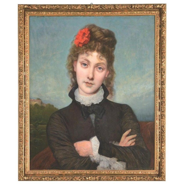 Portrait of Self-Conceited Young Woman at 1stDibs