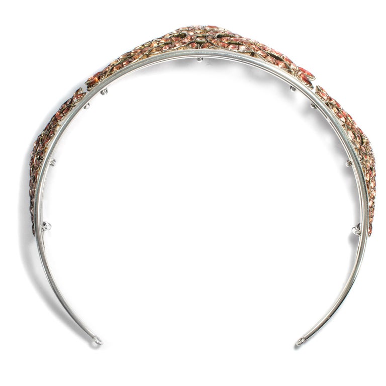 Portugal circa 1780, Orange-Red Imperial Topaz Silver Neoclassical ...