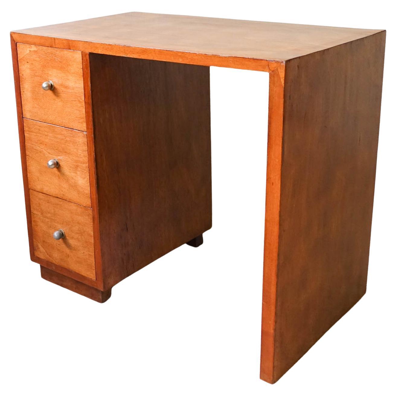 1930's Small Art Deco Cubist Desk, in the Style Francisque Chaleyssin ...