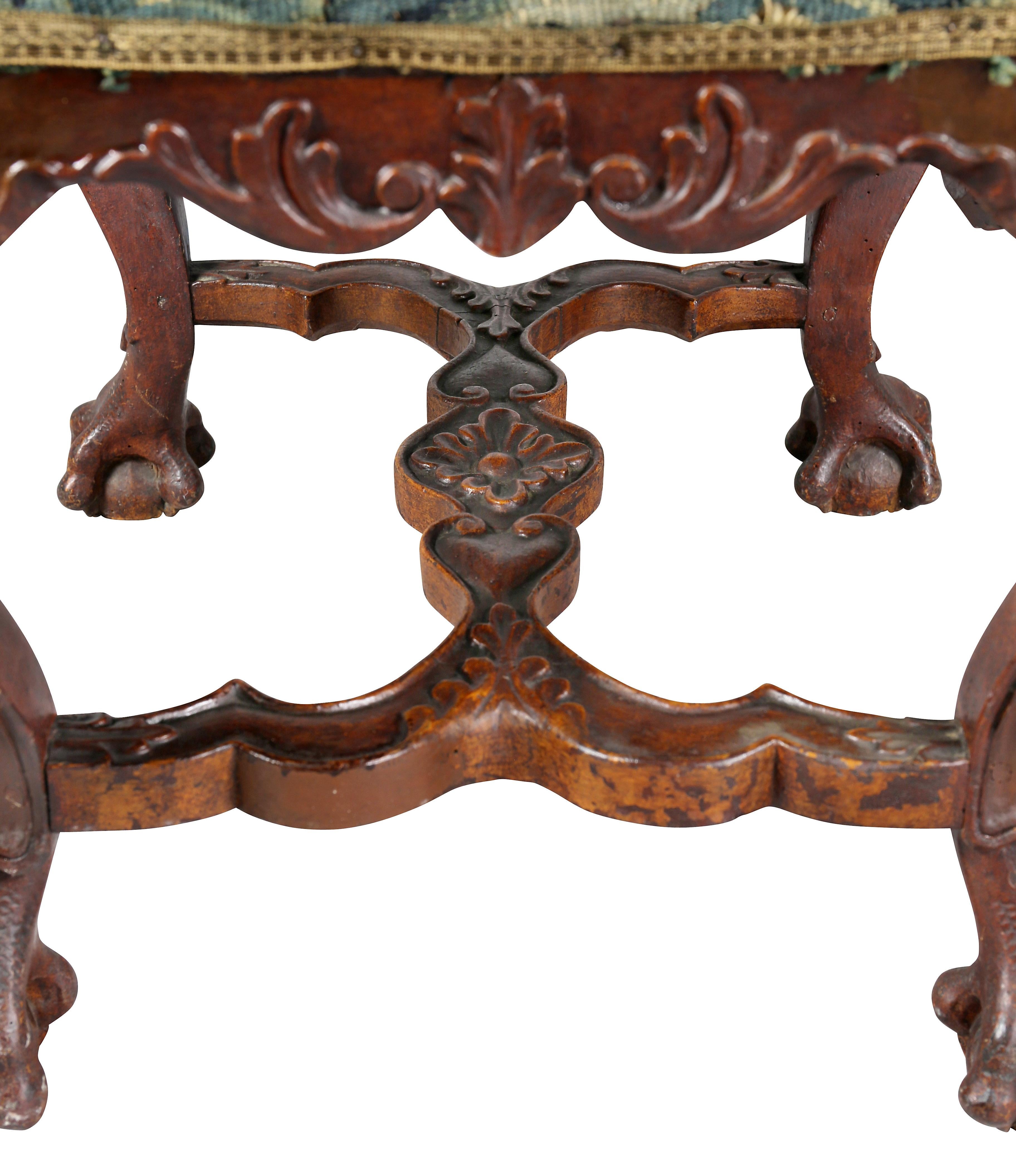 Portuguese Baroque Lacquered Bench For Sale at 1stDibs