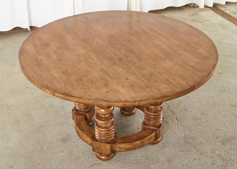 Portuguese Baroque Style Round Dining Room or Center Table For Sale at ...