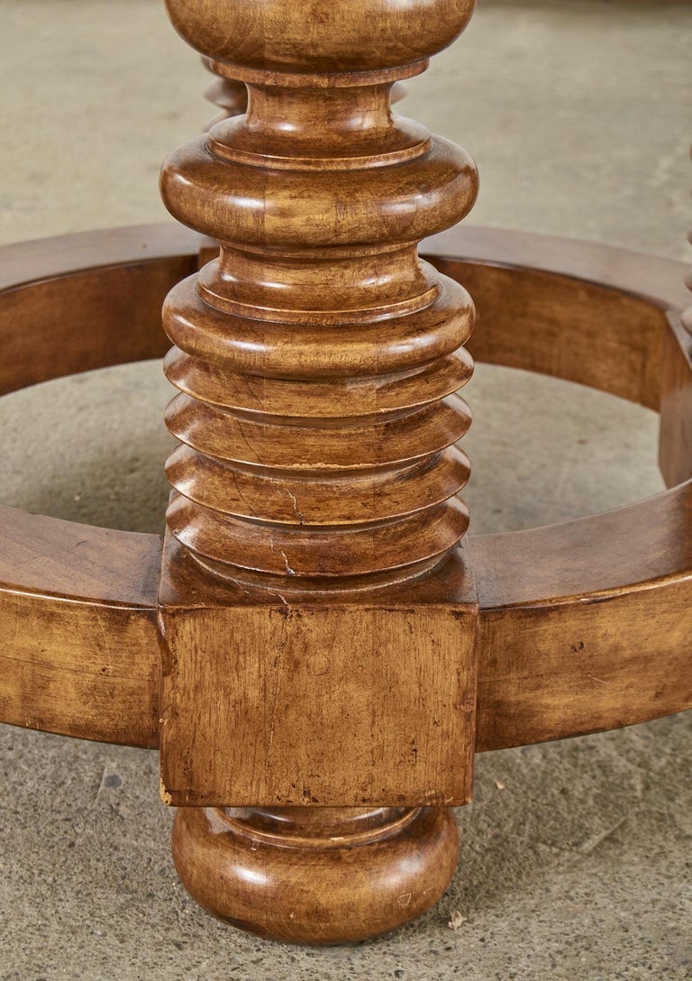 Portuguese Baroque Style Round Dining Room or Center Table For Sale at ...