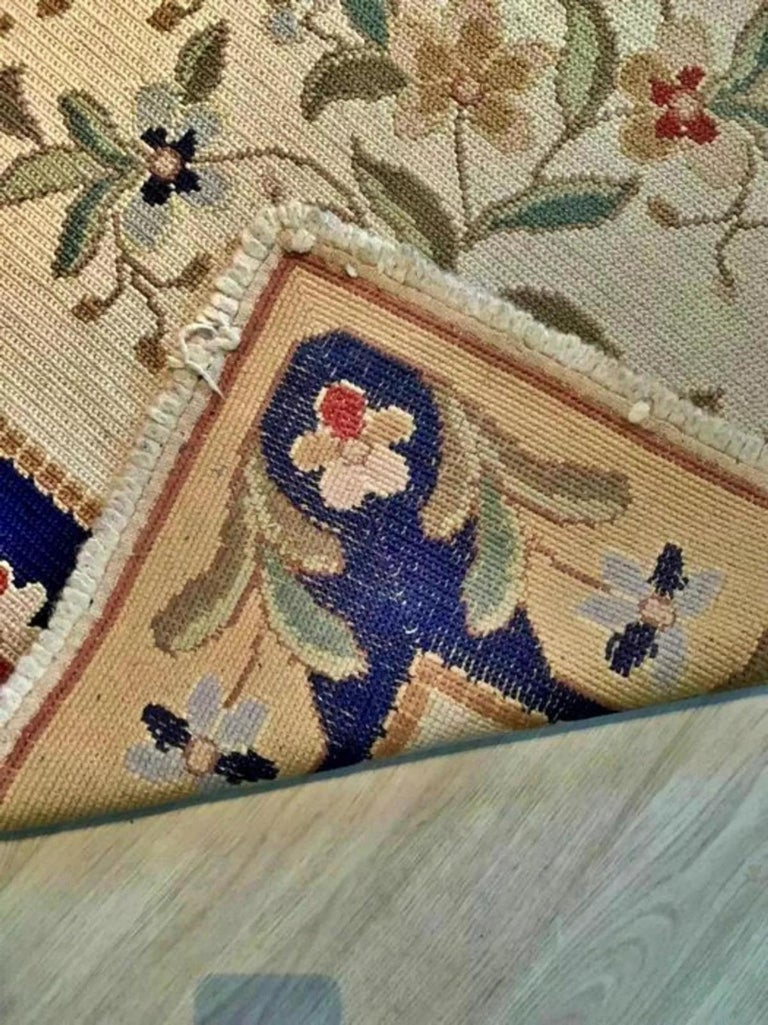 Portuguese Carpet 20th Century "Arraiolos" Wool Hand Made For Sale at ...