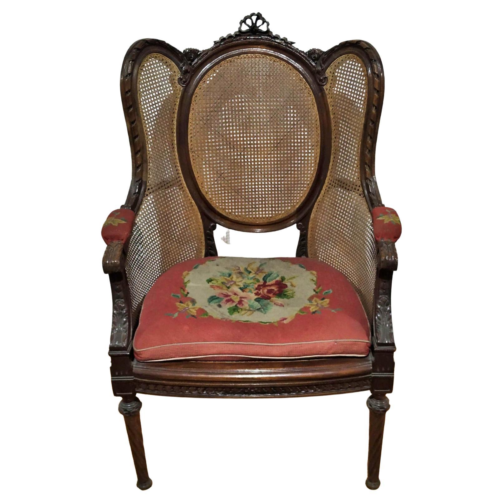 19th Century French Boudoir Chair in Louis XV Style at 1stDibs