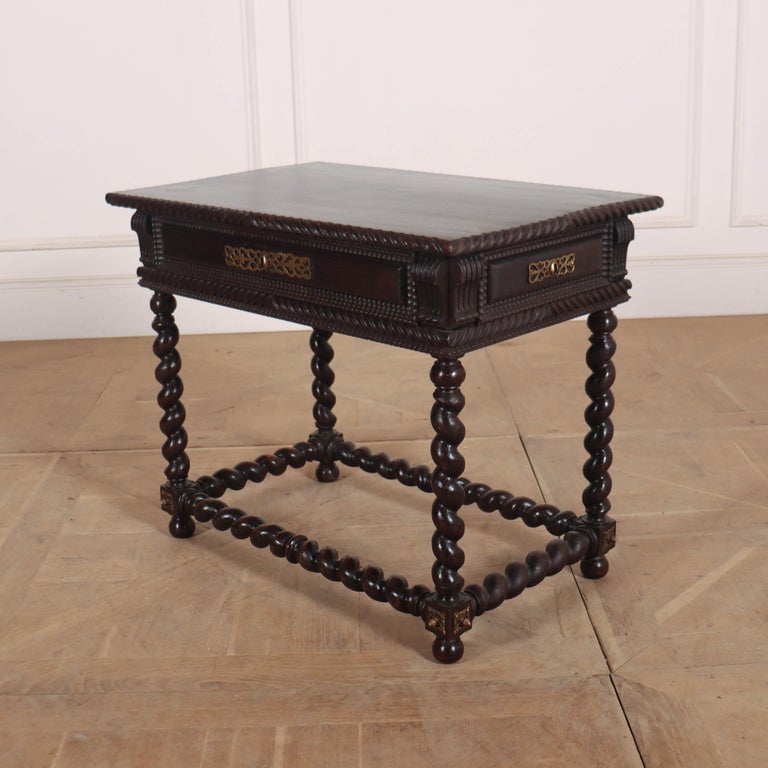 Portuguese Chestnut Lamp Table For Sale at 1stDibs