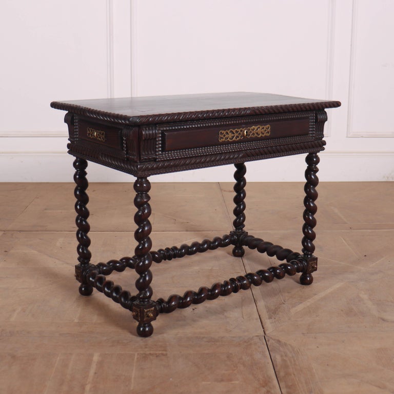 Portuguese Chestnut Lamp Table For Sale at 1stDibs