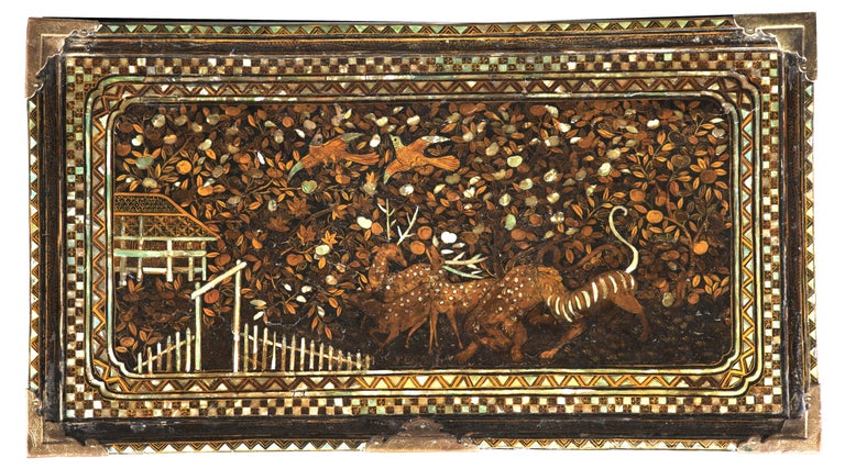 Portuguese-colonial Japanese Namban lacquer Vargueno Cabinet, circa ...
