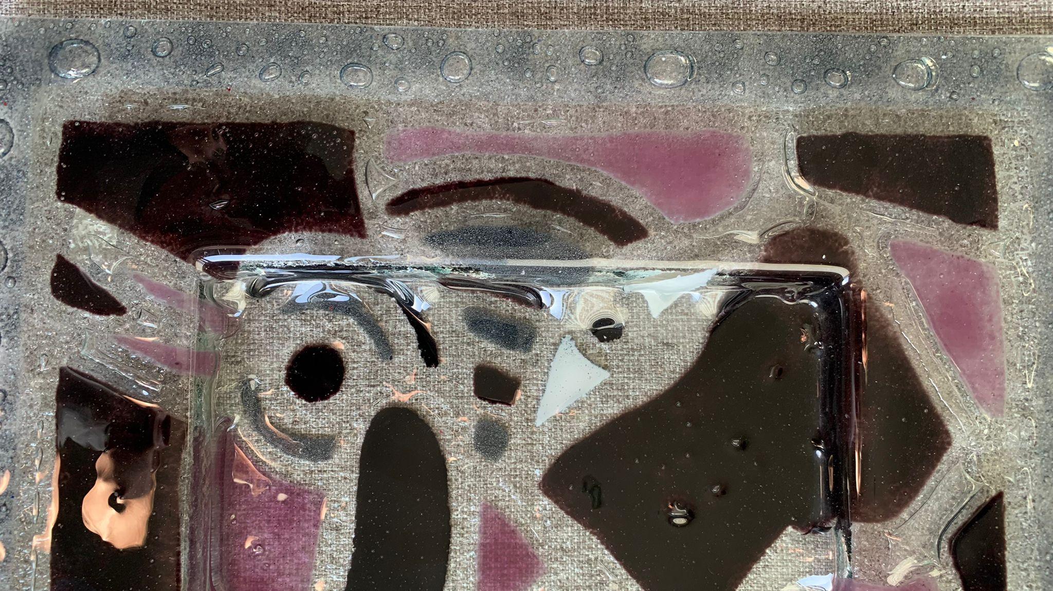 Portuguese Glass Plate by Luis Soares, 21st Century at 1stDibs