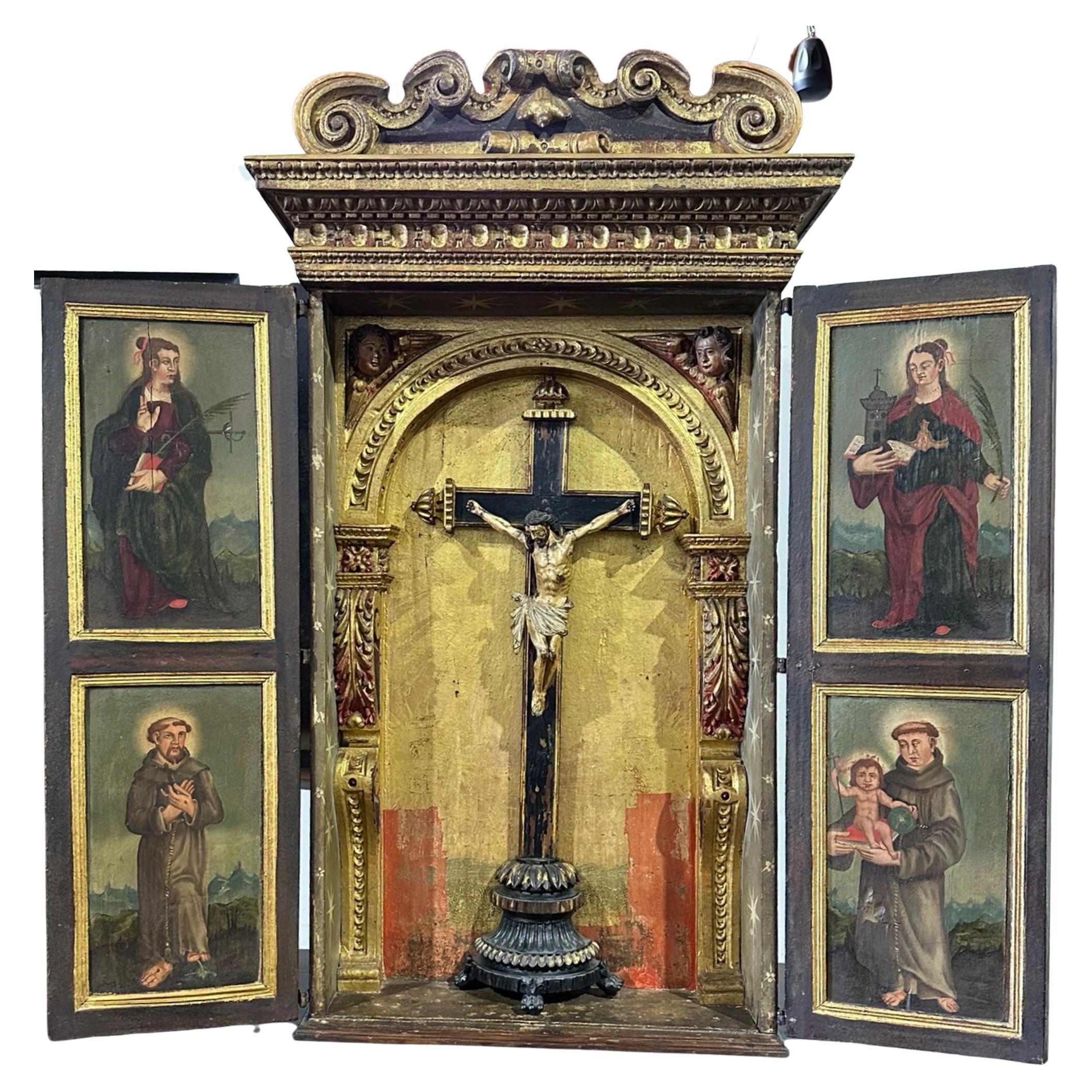 Portuguese Oratory with Jesus Christ from the 18th Century For Sale at ...
