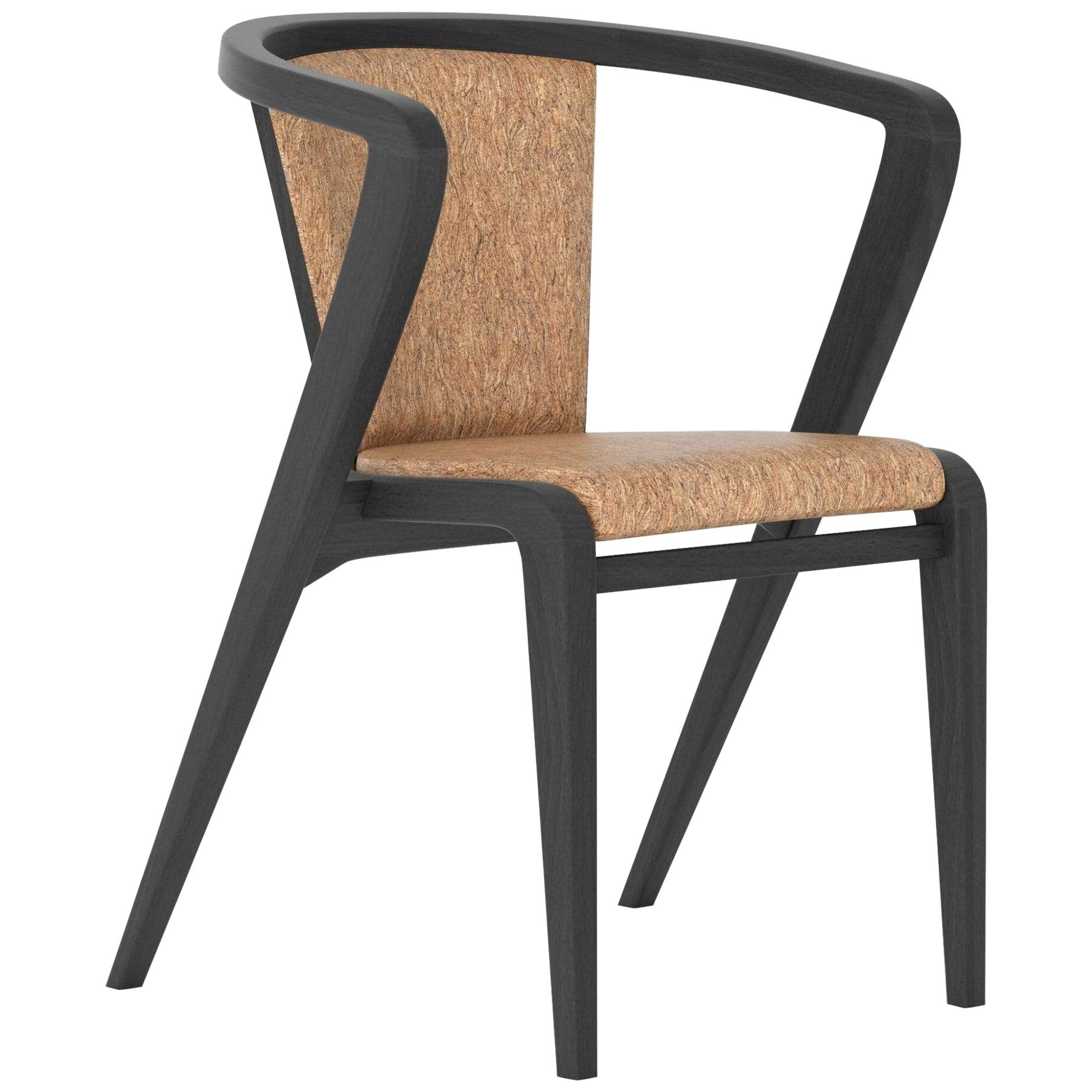 Portuguese Roots Chair in Black Pastel Ashwood and Fabric by Alexandre ...