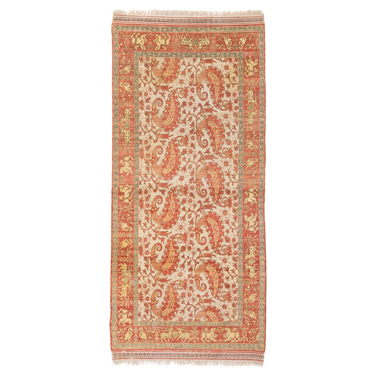 Portuguese Rug Antique, c. 1800s For Sale at 1stDibs