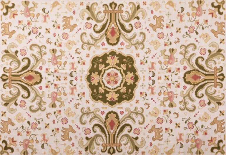 Portuguese Rug "Arraiolos", 20th Century For Sale at 1stDibs