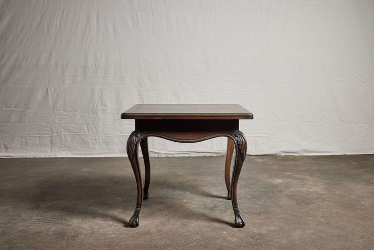 Portuguese Style Square Table with Curved Legs For Sale at 1stDibs ...
