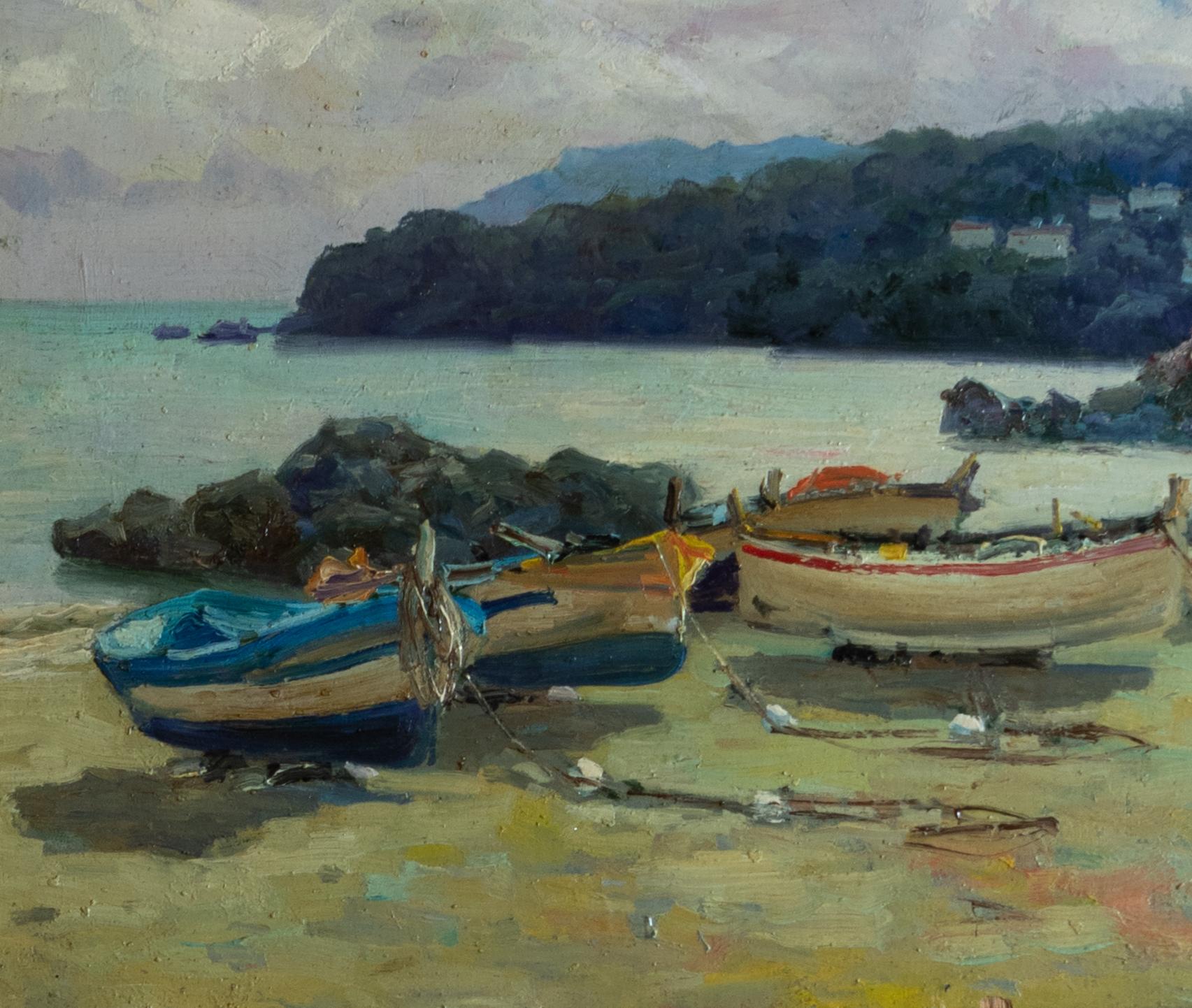 Post-Impressionism Maritime Painting By Louis German, 1930 For Sale at ...