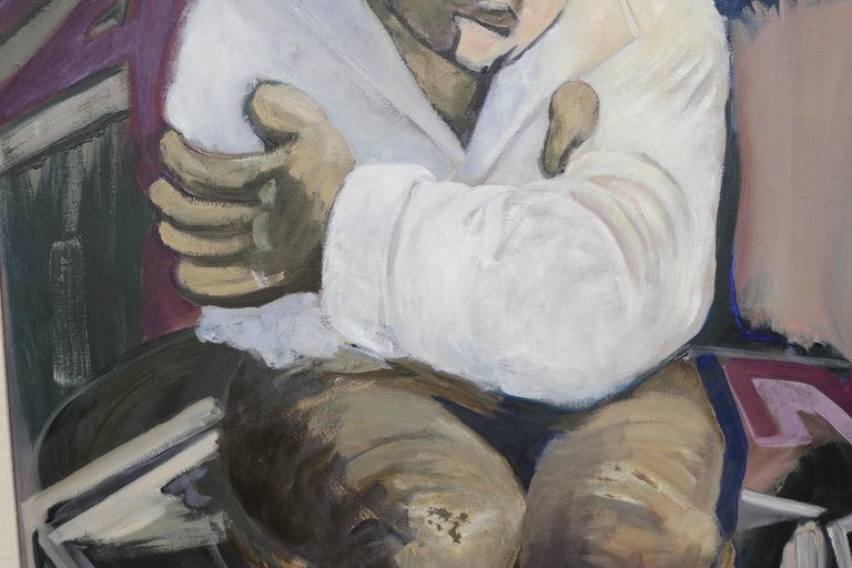 Post-Impressionist Portrait of Working Class African American Man at ...