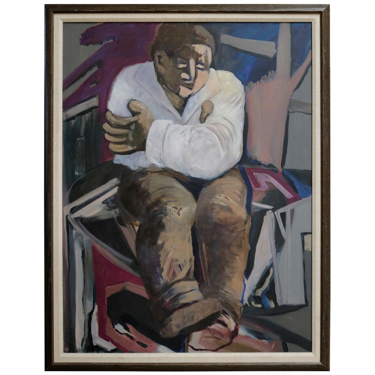 Post-Impressionist Portrait of Working Class African American Man at ...