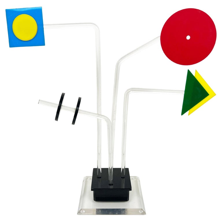 Post Modern Acrylic Abstract Sculpture For Sale at 1stDibs