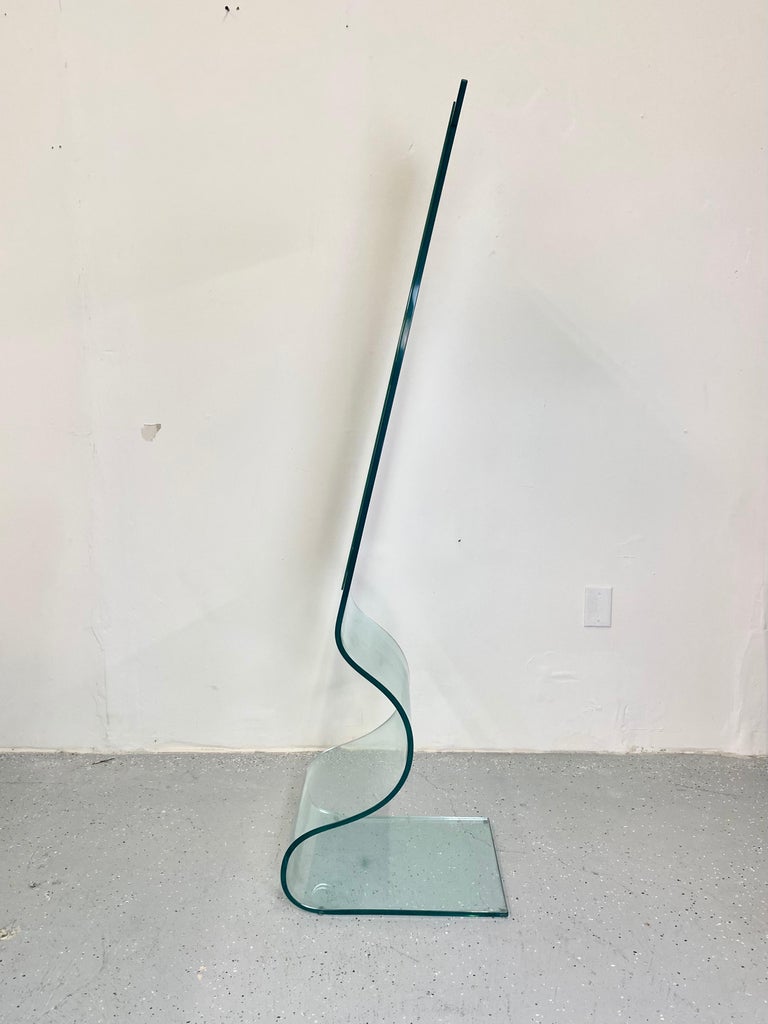 Post-Modern Bent Glass Floor Mirror at 1stDibs | bent mirror, glass ...