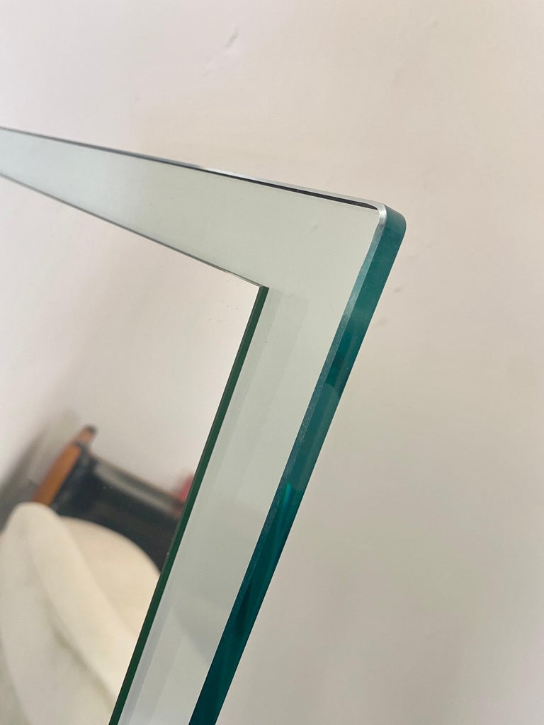 Post-Modern Bent Glass Floor Mirror at 1stDibs | bent mirror, glass ...