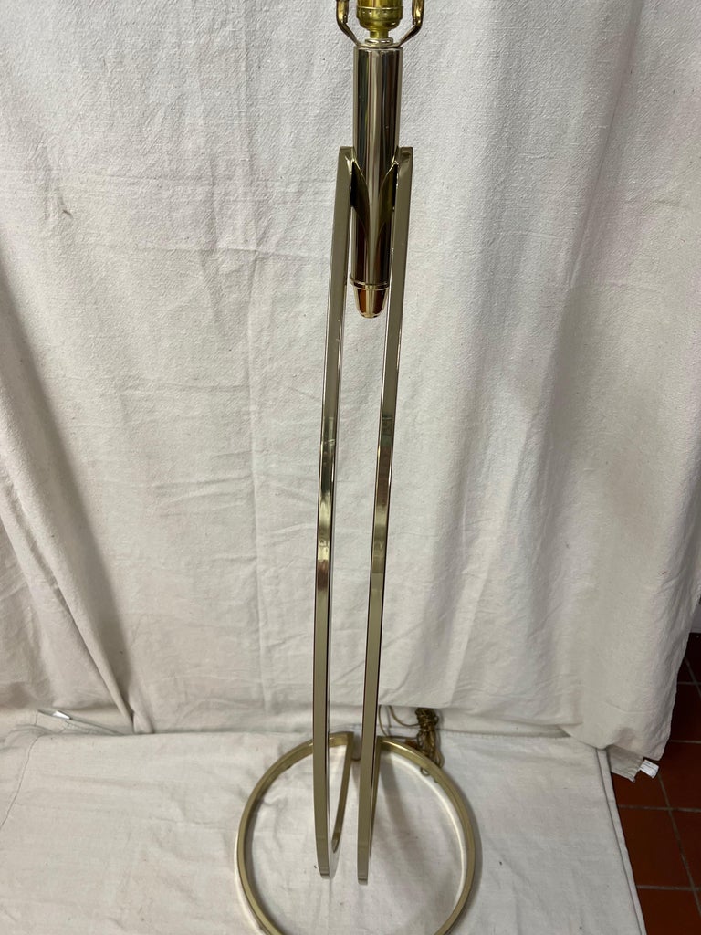 Post Modern Brass Floor Lamp For Sale at 1stDibs