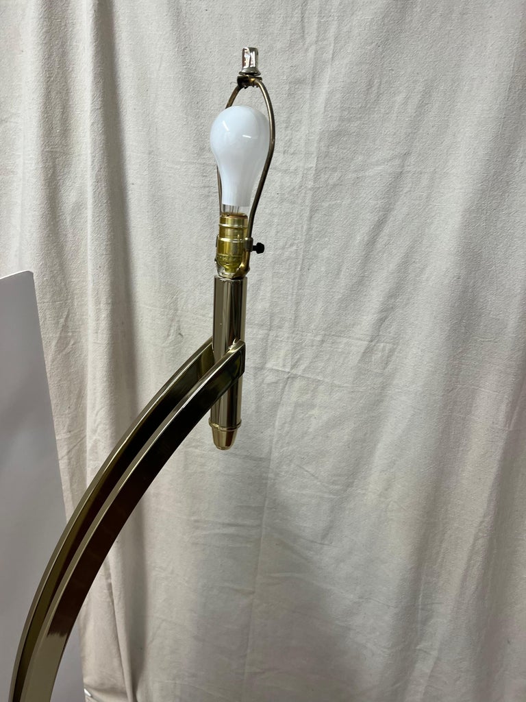 Post Modern Brass Floor Lamp For Sale at 1stDibs
