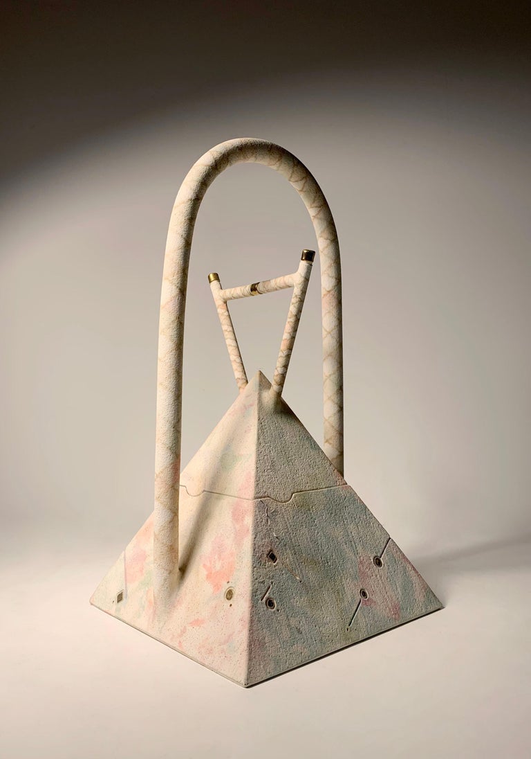 Post Modern Ceramic Covered Box by Listed Artist David B. Ward For Sale ...