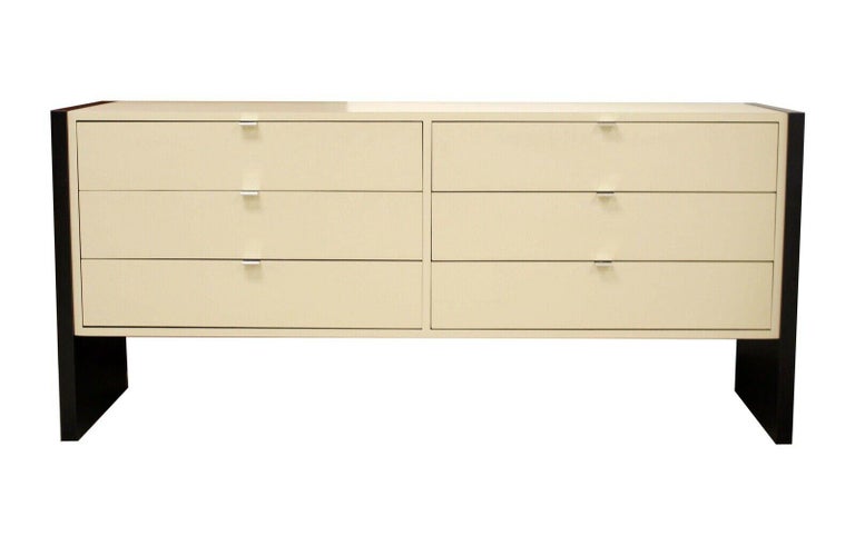 Post Modern Contemporary Metal and Wood Memphis Dresser and 2 ...