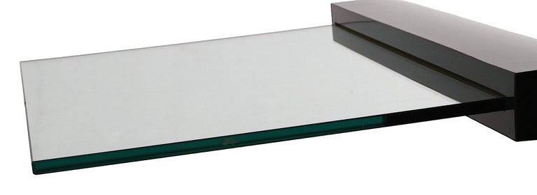 Post Modern Formica and Cantilevered Glass Side Table c 1970/1980's For ...