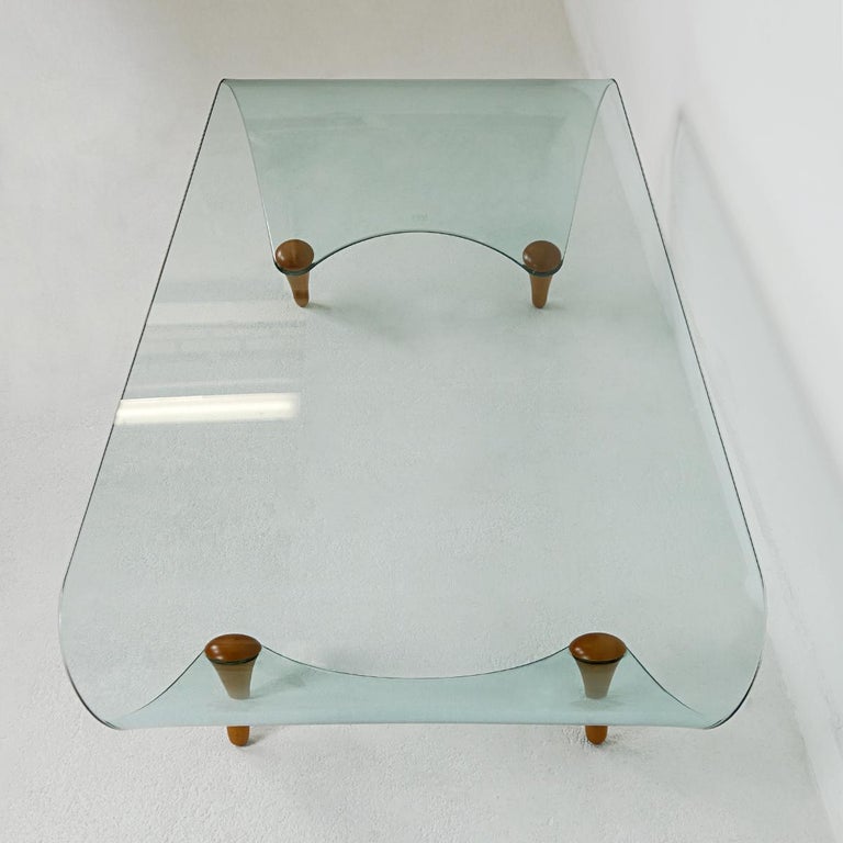 Postmodern Glass Coffee Table Tango by Fabio Di Bartolomei for Fiam ...
