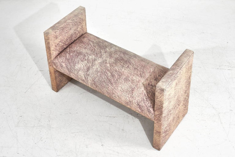Post Modern High Arm Bench by Directional, 1970 For Sale at 1stDibs
