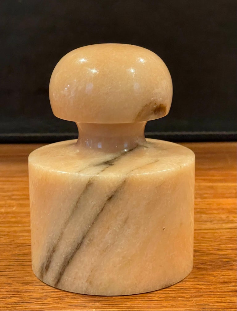 Post-Modern Italian Marble Column Paperweight For Sale at 1stDibs