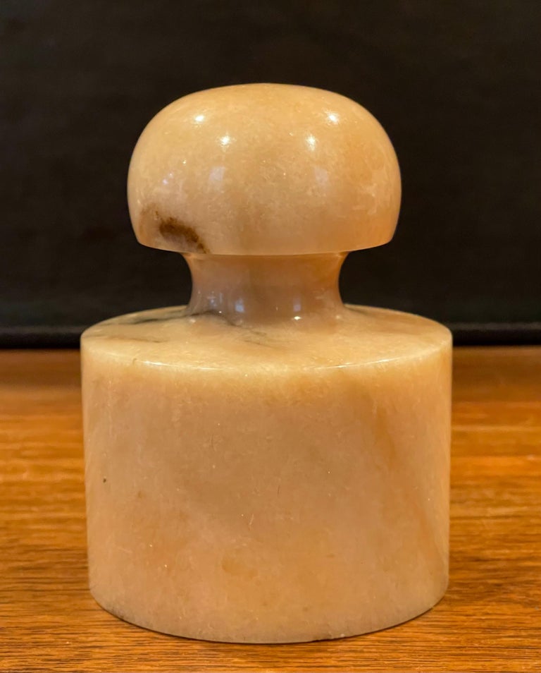 Post-Modern Italian Marble Column Paperweight For Sale at 1stDibs