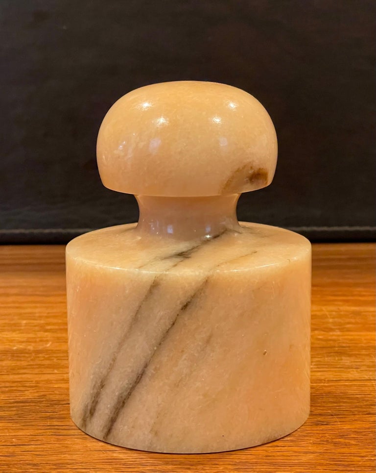 Post-Modern Italian Marble Column Paperweight For Sale at 1stDibs